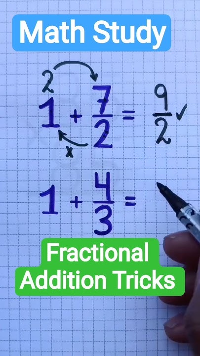 Fractional Addition Tricks .#fraction #basicproblems #mathpuzzle #mathproblem #mathstricks # ...