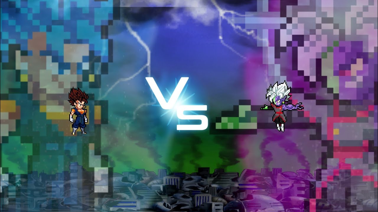 Vegetto vs Zamasu ( SPRITE ANIMATION ) - YouTube
