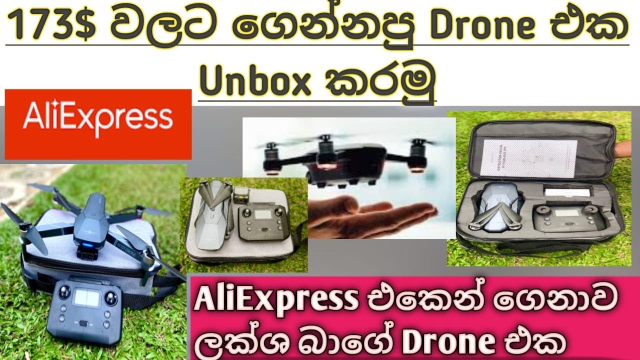 Let's unbox the DRONE that brought 173$ from AliExpress | රුපියල් ...