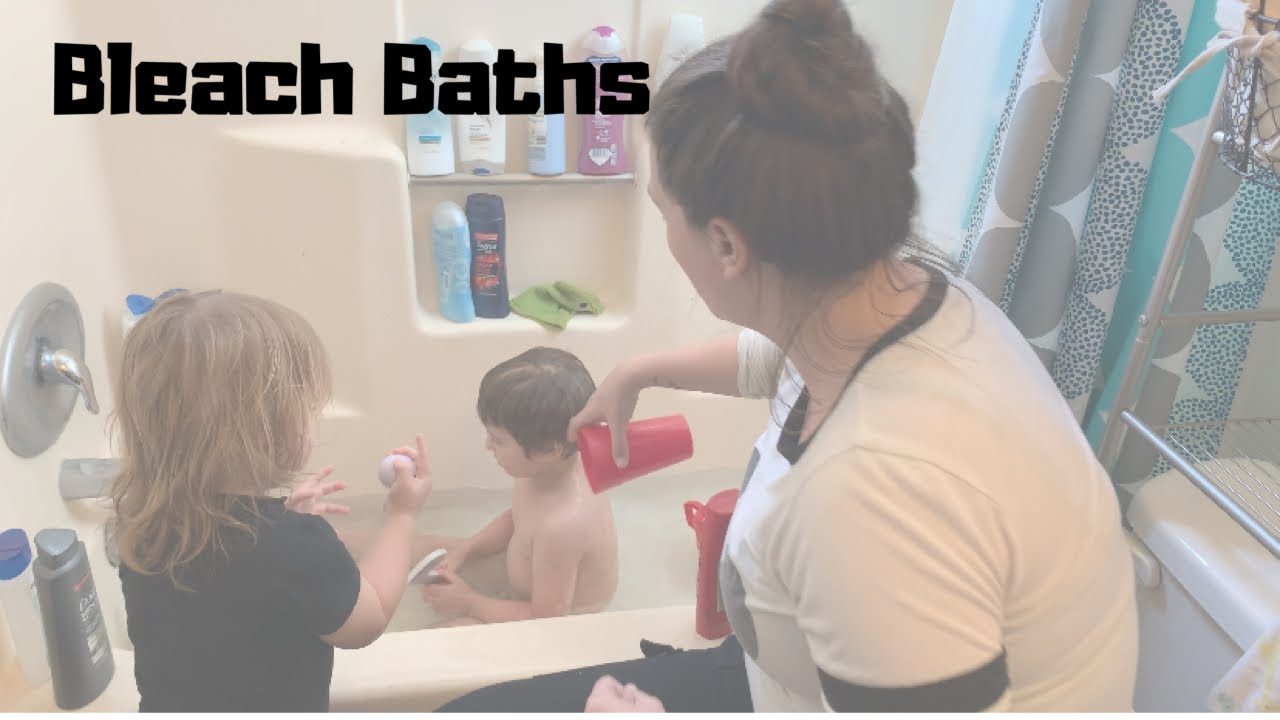 Bleach baths. Heal Chronic infections #eczema #bleachbath - YouTube