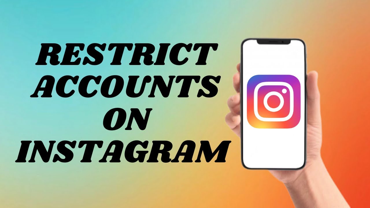 How To Restrict Accounts on instagram - YouTube
