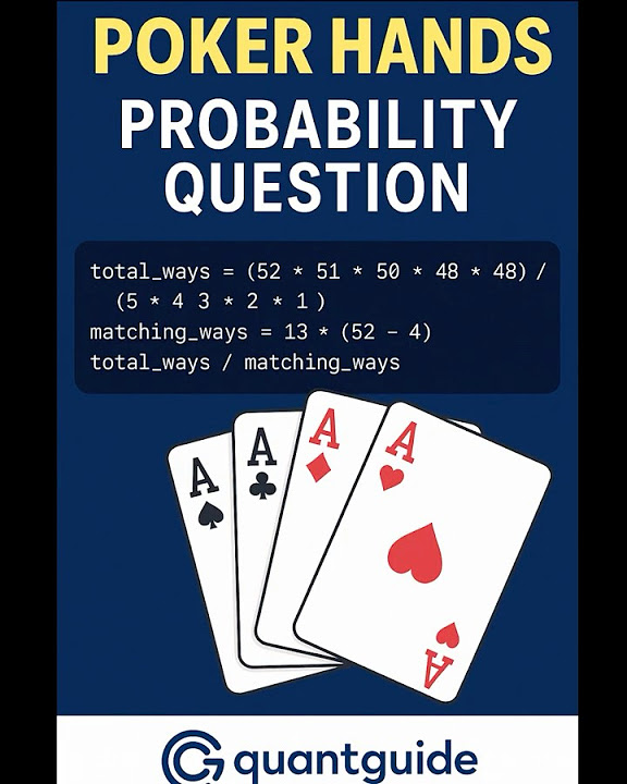 Poker Hands #1 (Python) | Probability of Four-of-a-Kind & Reciprocal ...