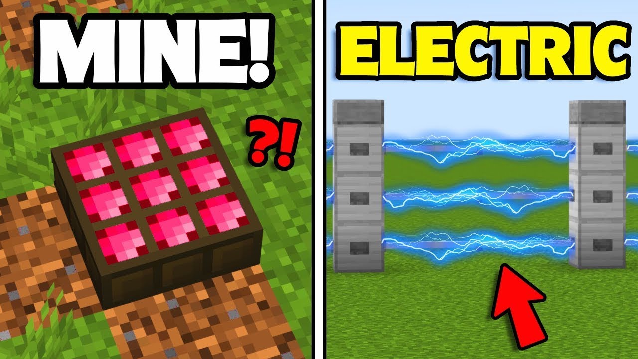MINECRAFT - ELECTRIC FANCE BUILDS - YouTube