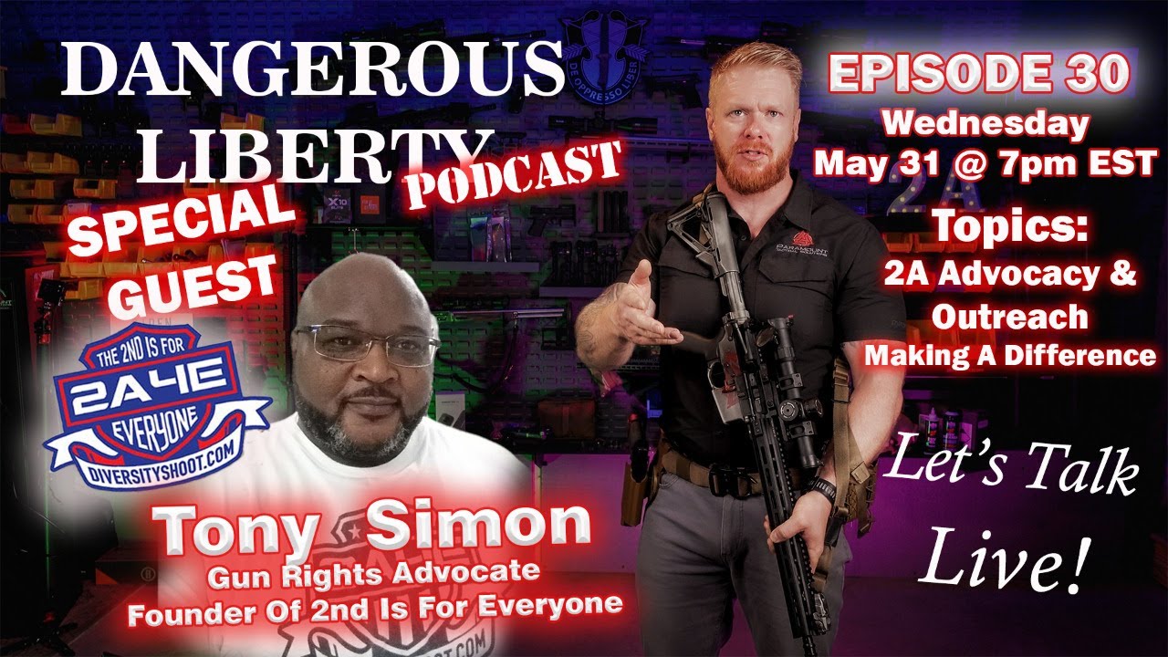Dangerous Liberty Ep 30 - Special Guest Tony Simon - Founder of 2nd Is ...