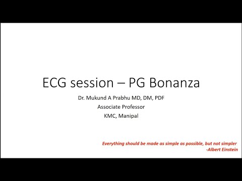 Interactive ECG Session - Dr Mukund A Prabhu | Prof Dr K U Natarajan ...
