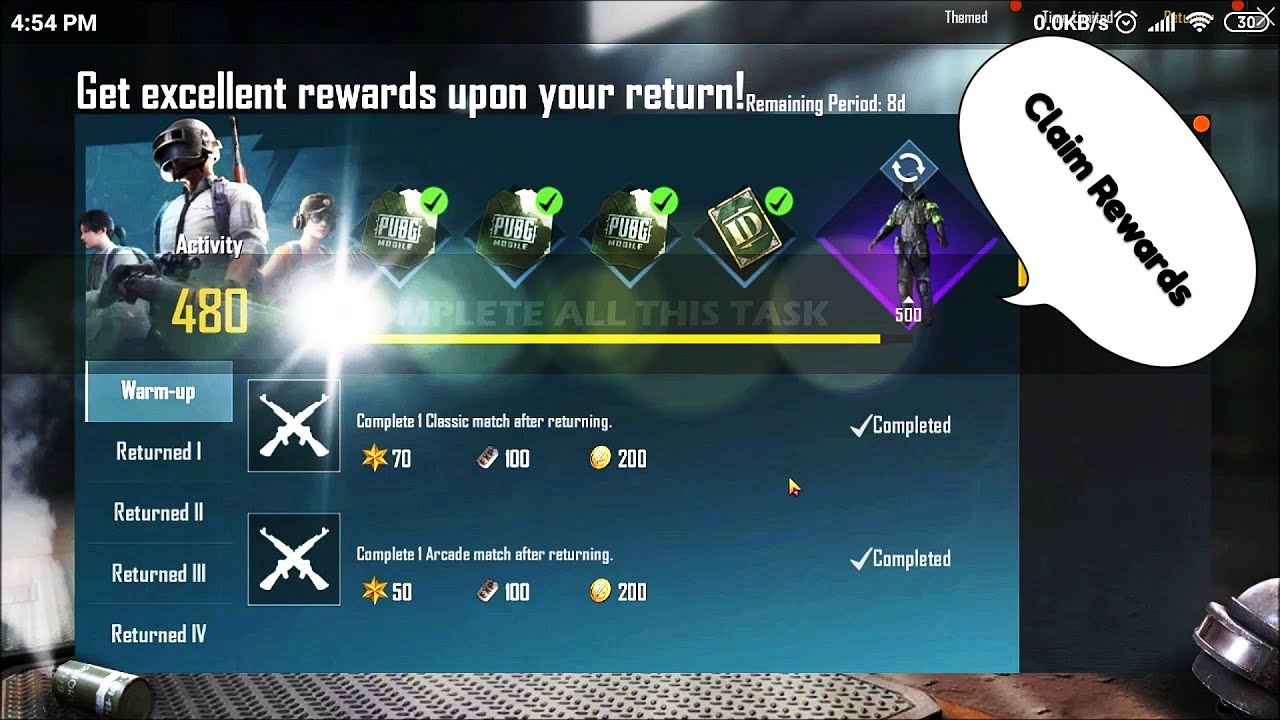How To Complete Return Mission And Claim Premium Skins - YouTube