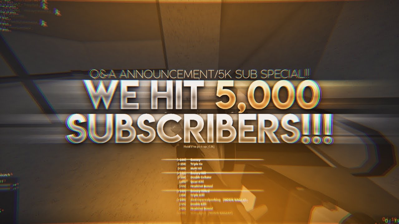 WE HIT 5,000 SUBSCRIBERS!! (5K SUB SPECIAL/Q&A ANNOUNCEMENT!!) - YouTube