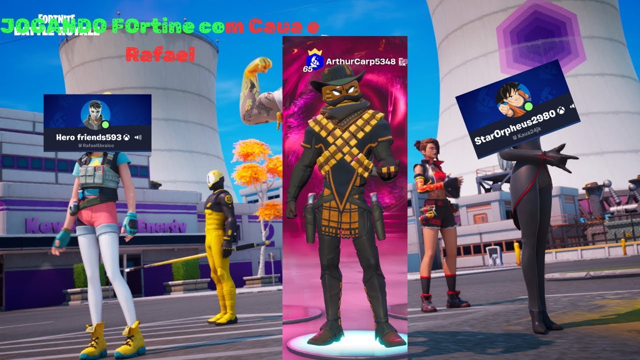 jogando fortine com caua e rafael - YouTube