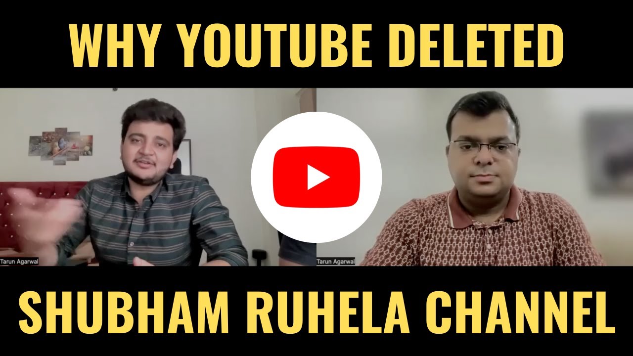 Why Youtube Deleted Shubham Ruhela Channel? - YouTube