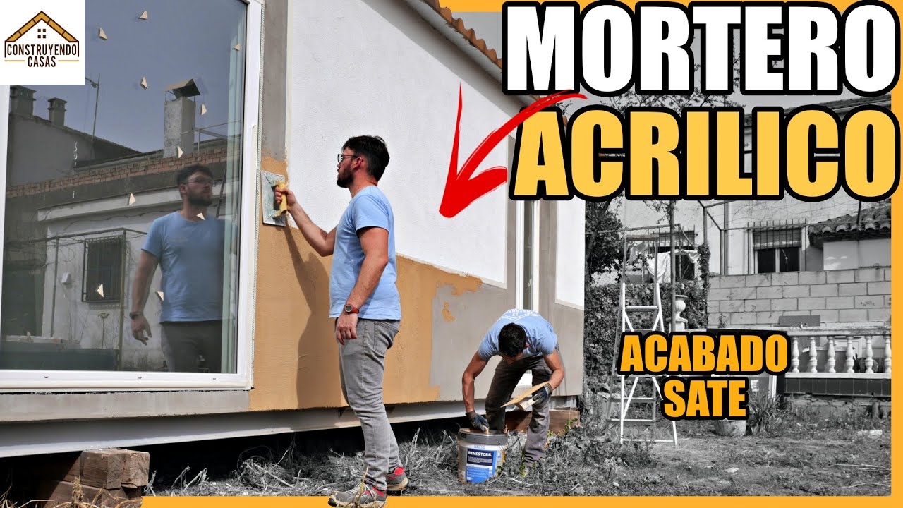 🔶Mortero ACRILICO FACHADA SATE🔶 [ Acabado para SATE ] En 2 Colores ...