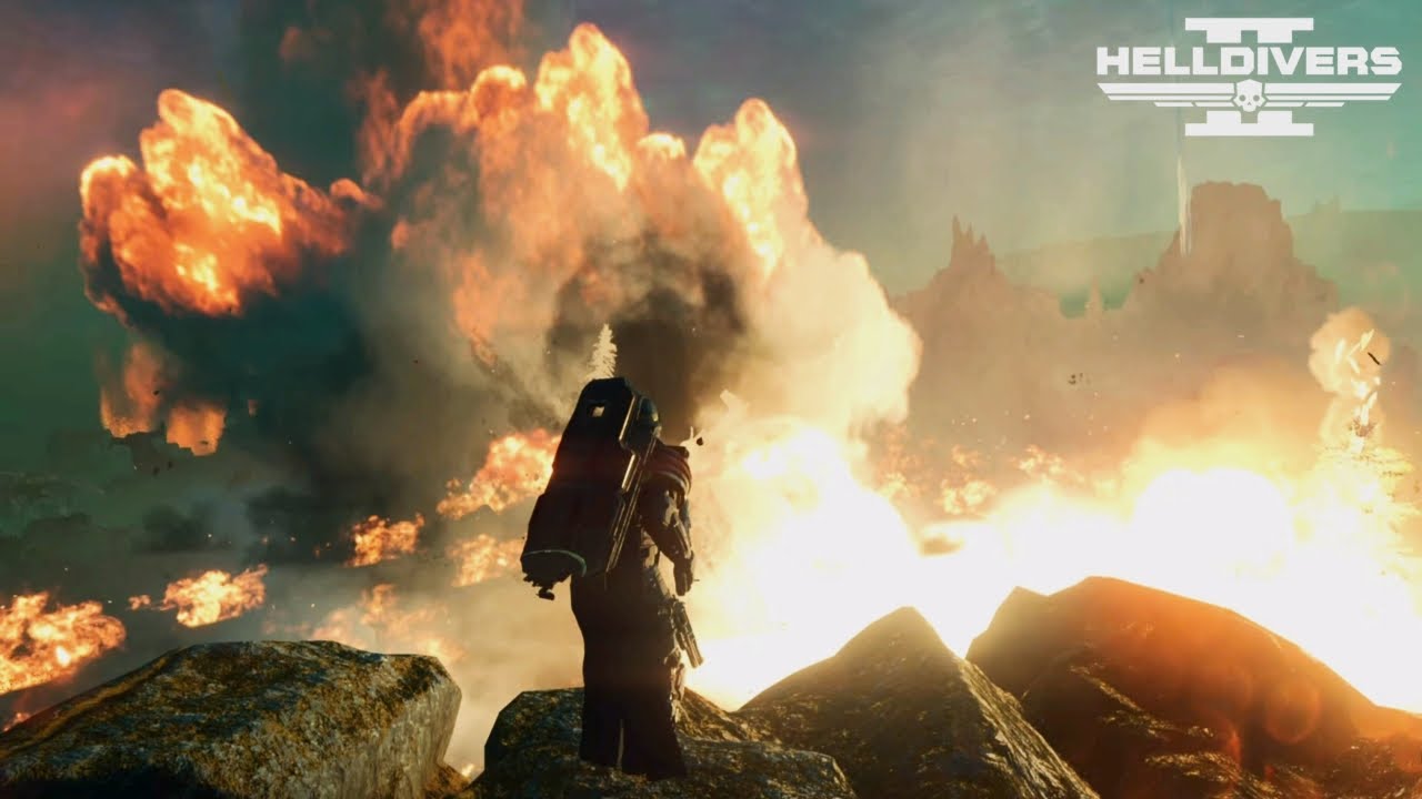 Helldivers 2 Orbital Napalm Barrage Stratagem Showcase - YouTube
