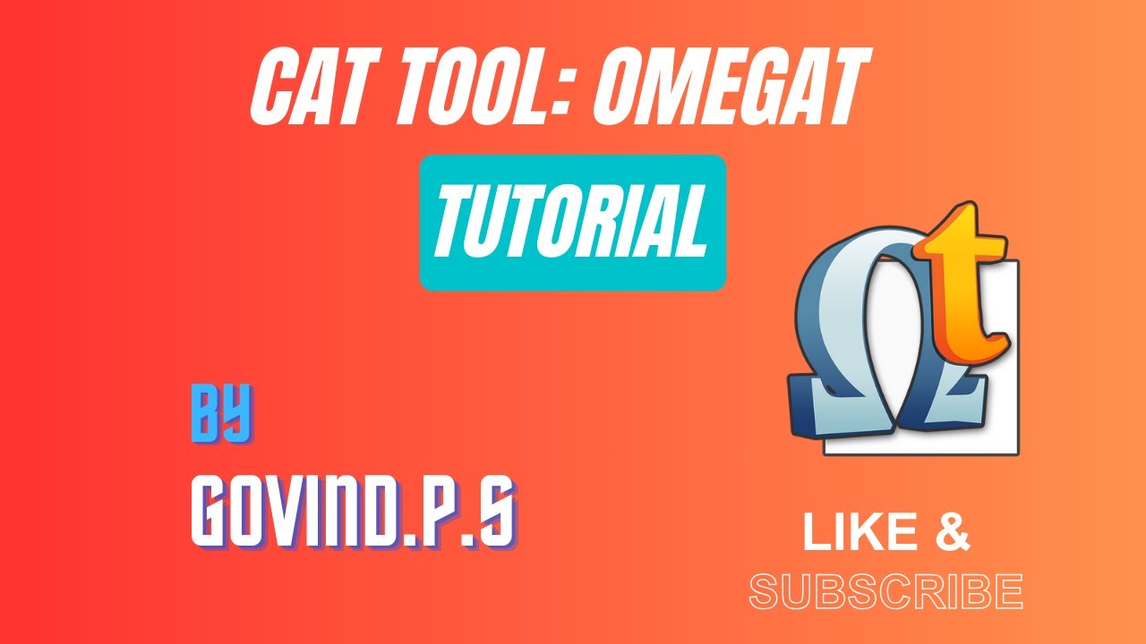 CAT TOOL: OmegaT tutorial for Translators - YouTube