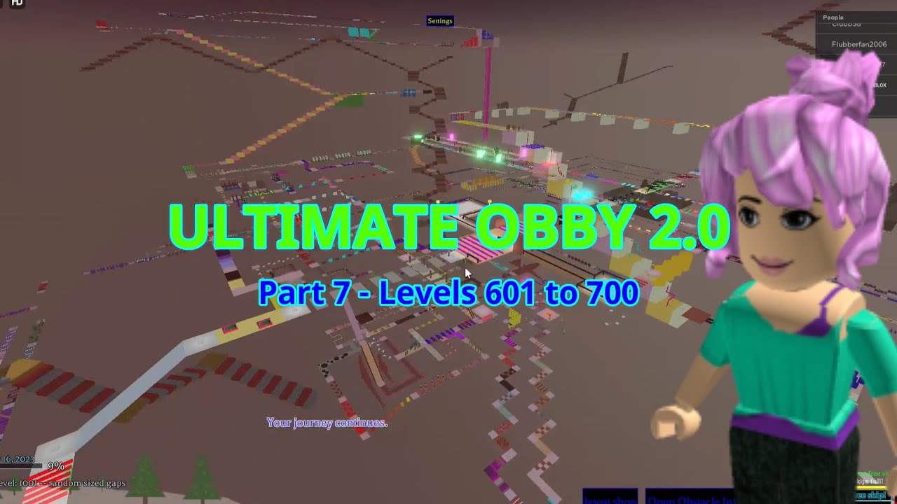 Ultimate Obby 2.0: Part 7/100 - Levels 601 to 700 - YouTube