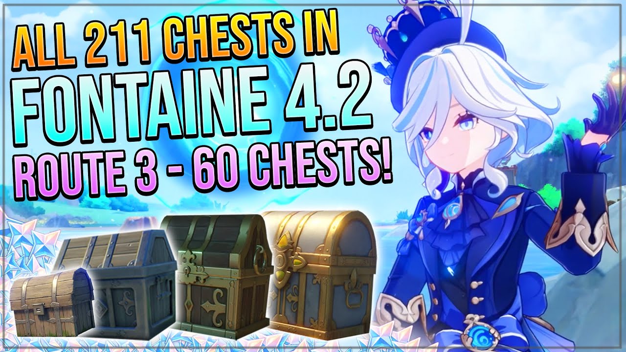 Genshin Impact 4.2 Complete 211 Chest Guide! 100% Complete! | ROUTE 3 ...