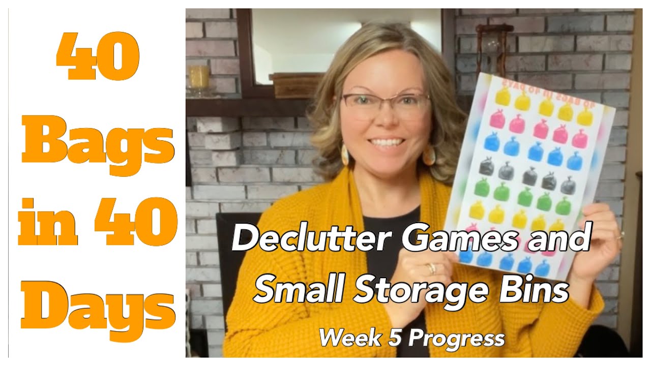40 Bags in 40 Days Challenge 2023 | Week 5 | Board Games and Small Bins ...