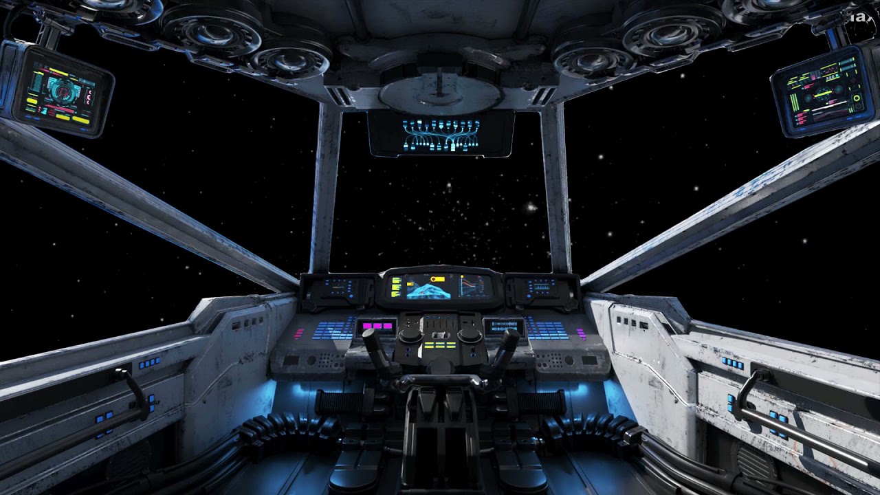 Spaceship Cockpit | White noise of the Universe | Deep relaxation ...