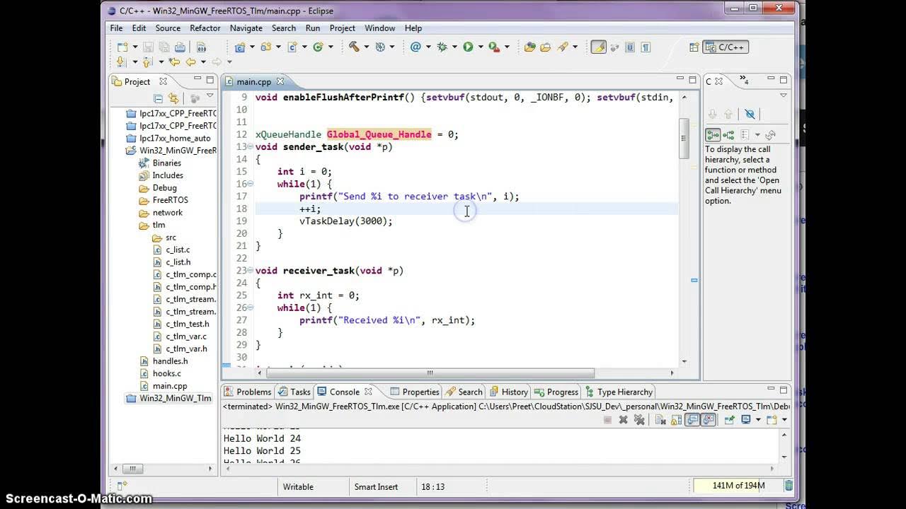 FreeRTOS Task & Queue tutorial - YouTube