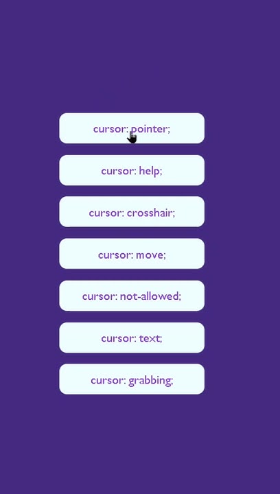 Css Cursor Types Shorts Css Webdesign Webdevelopment Shorts Youtube