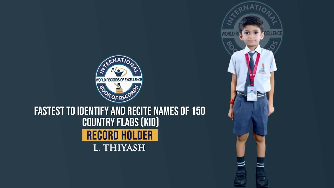 FASTEST TO IDENTIFY AND RECITE NAMES OF 150 COUNTRY FLAGS (KID) - YouTube