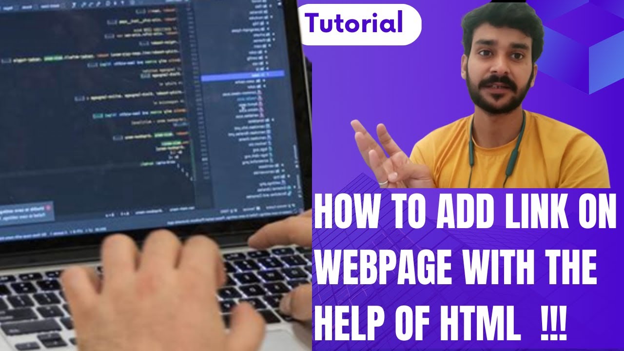How To Add Link On Webpage With The Help Of Html Html Tutorial Rudra The Developer Youtube