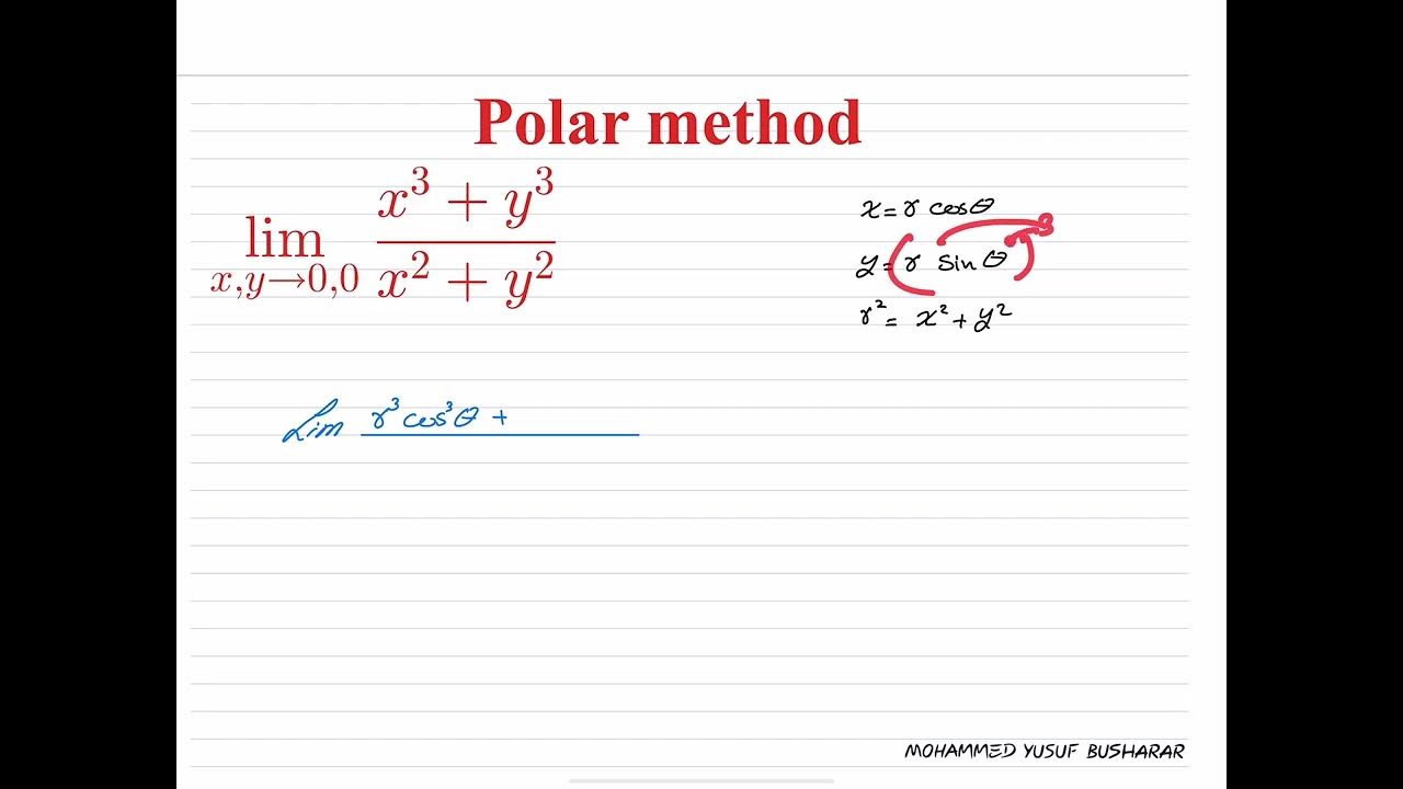 limits by polar method - YouTube