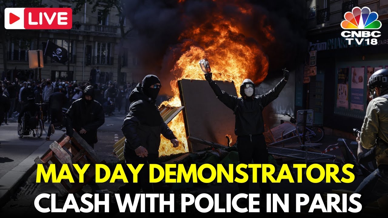 Paris May Day Protest LIVE: Demonstrators Clashed with Police in France ...