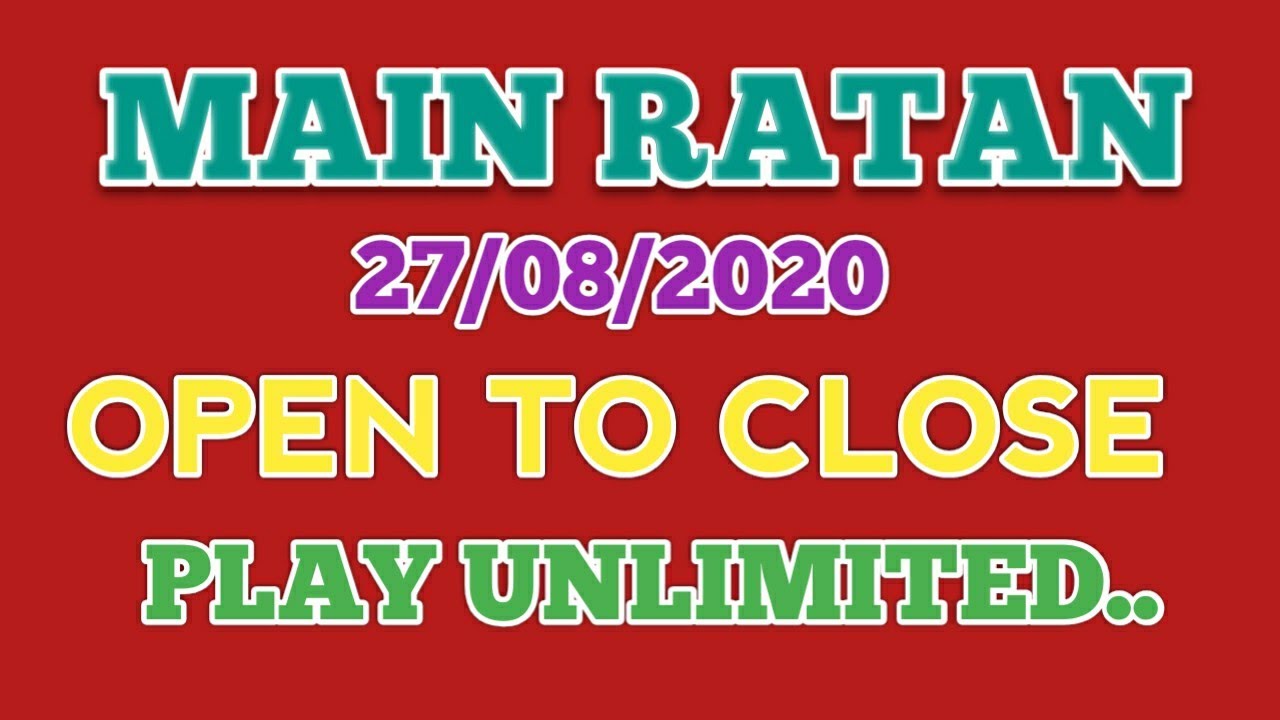 MAIN RATAN MATKA TODAY 27/08/2020 | FIX JODI | FIX OTC |MAIN RATAN ...