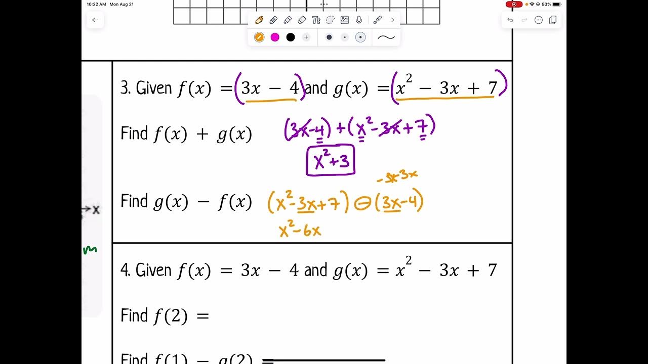 F23 Math 4 Practice Quiz #2 - YouTube