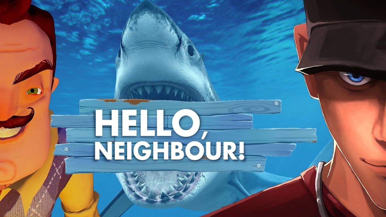 Hello Neighbor - Feeding the Shark and checking Grave | Pre Alfa build ...