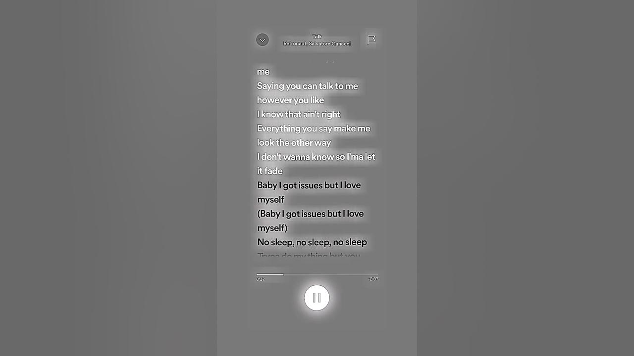 Talk Notmysound Spedup Lyrics Youtube