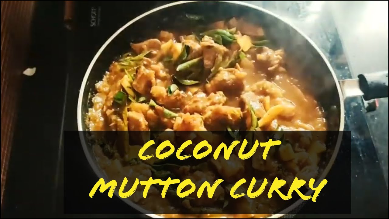 Coconut Mutton Curry || Andhra Style || Telugu Vlogs || SHAS PARIN - YouTube