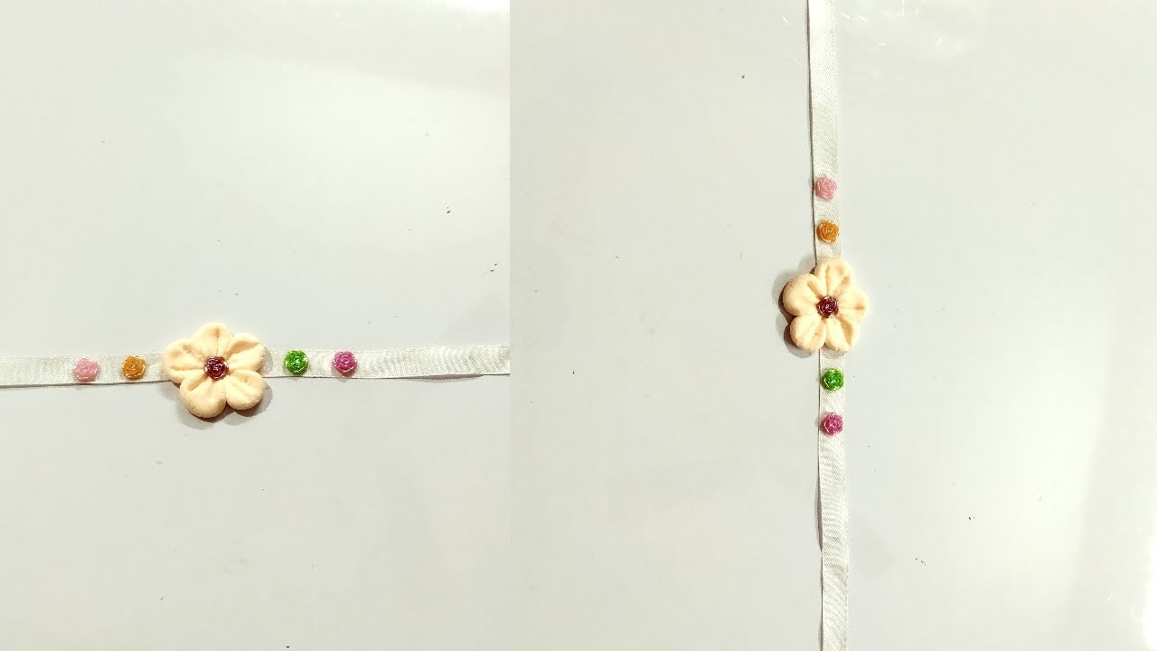 Rakhi making with clay/diy clay rakhi design. - YouTube