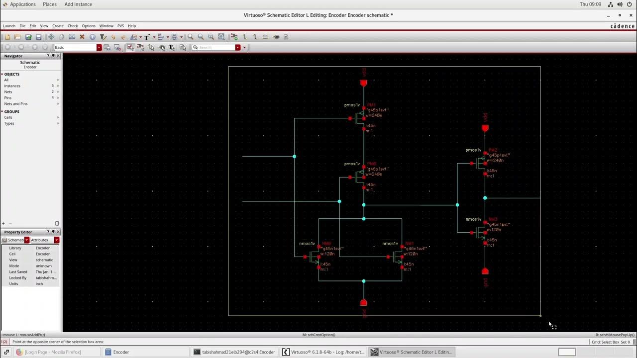 Designing a priority encoder from schematic to layout on Cadence ...