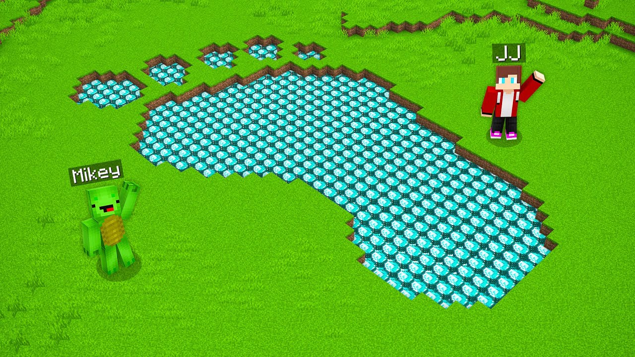 Mikey & JJ Found SUPER BIGGEST DIAMOND FOOTPRINT in Minecraft (Maizen ...