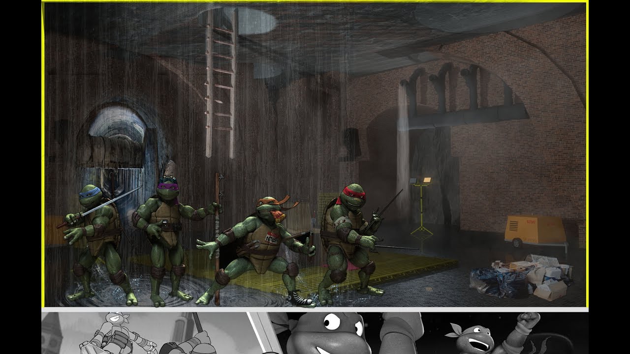 Teenage Mutant Ninja Turtles Lair 3D Modeled In SketchUp - YouTube