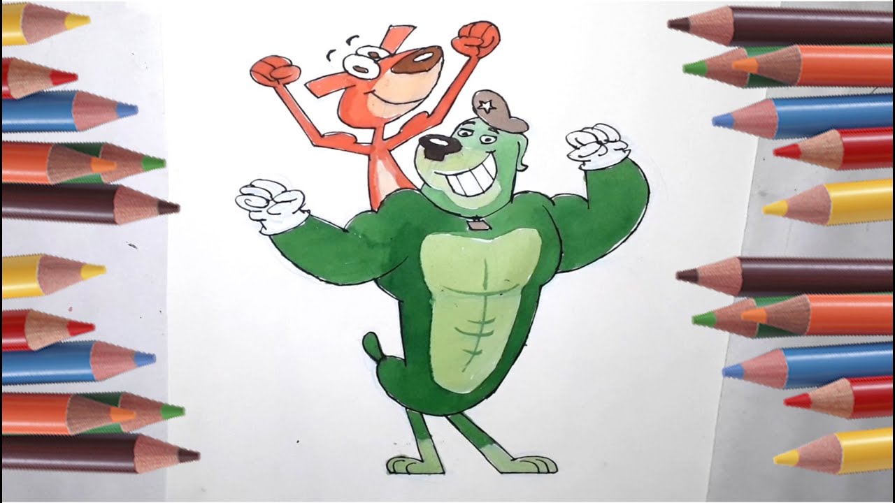 How To Draw Pakdam Pakdai Doggy Don Colonel Drawing And Coloring ...