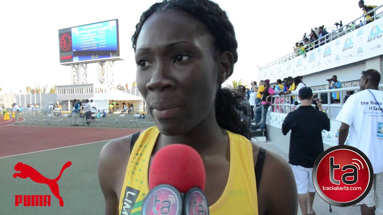 Kimone Green interview after winning the 400mH at Carifta 2013 - YouTube