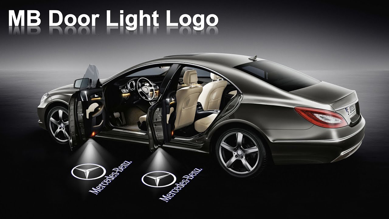 Installation of Maschsea Mercedes Benz Door Light Logo Projector - YouTube