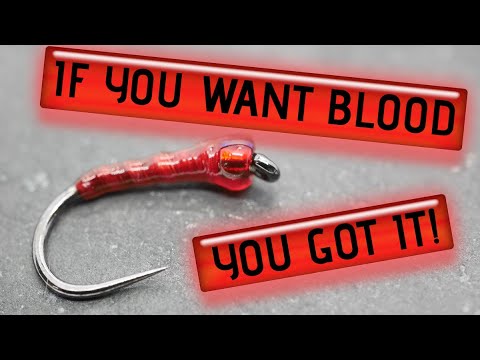 How to tie a deadly Stillwater Bloodworm pattern for fly fishing - YouTube