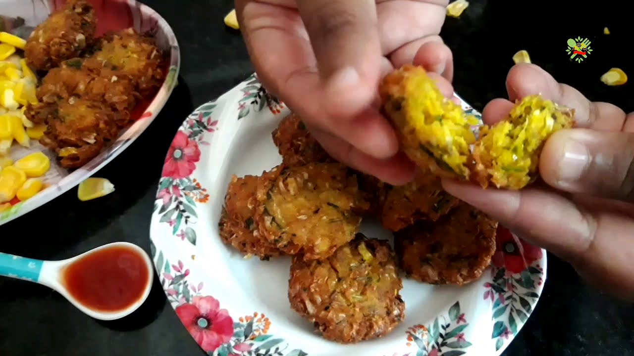 Crispy Sweet Corn Vada|Instant Crispy Sweet Corn Vada|Evening Snacks ...