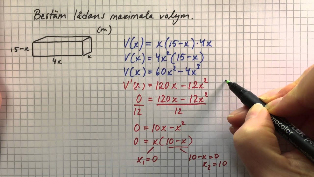 18 Maximal volym låda - YouTube