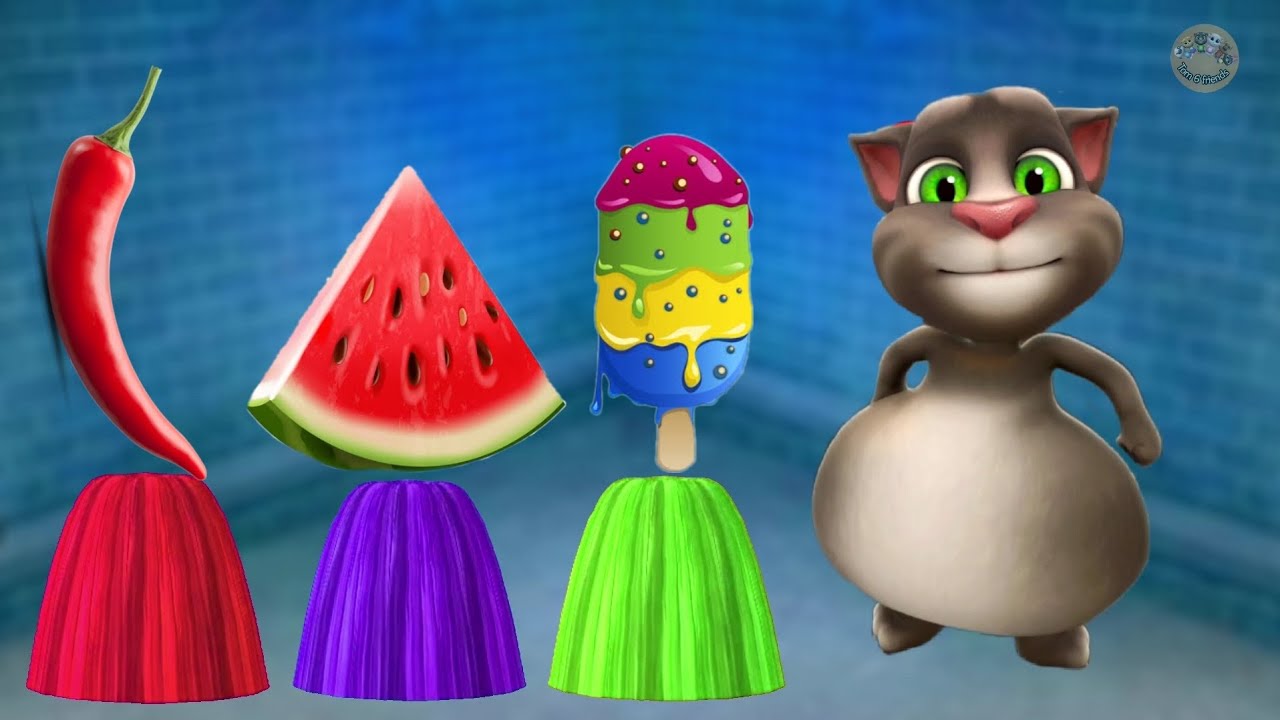 Fountain Colour Funny Cat Talking Tom comedy video - YouTube