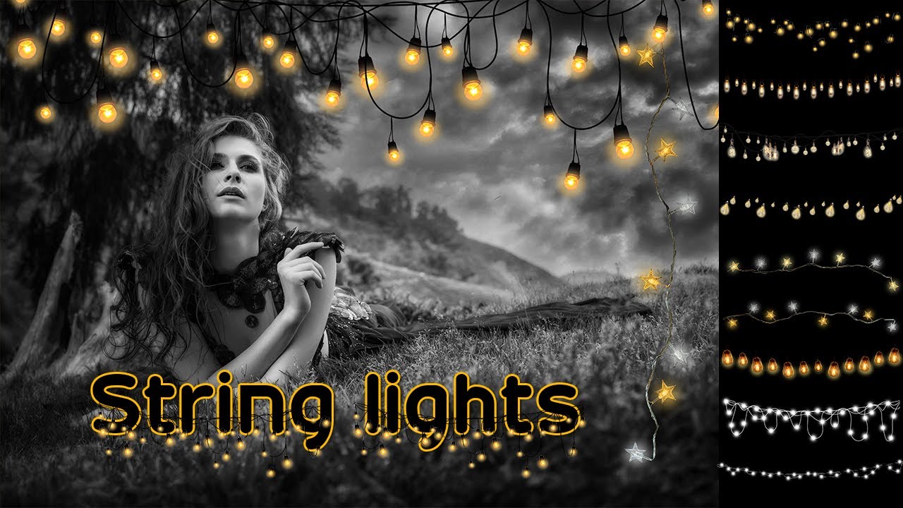 String lights PNG !! Light PSD Files for your editing !! Lighting ...