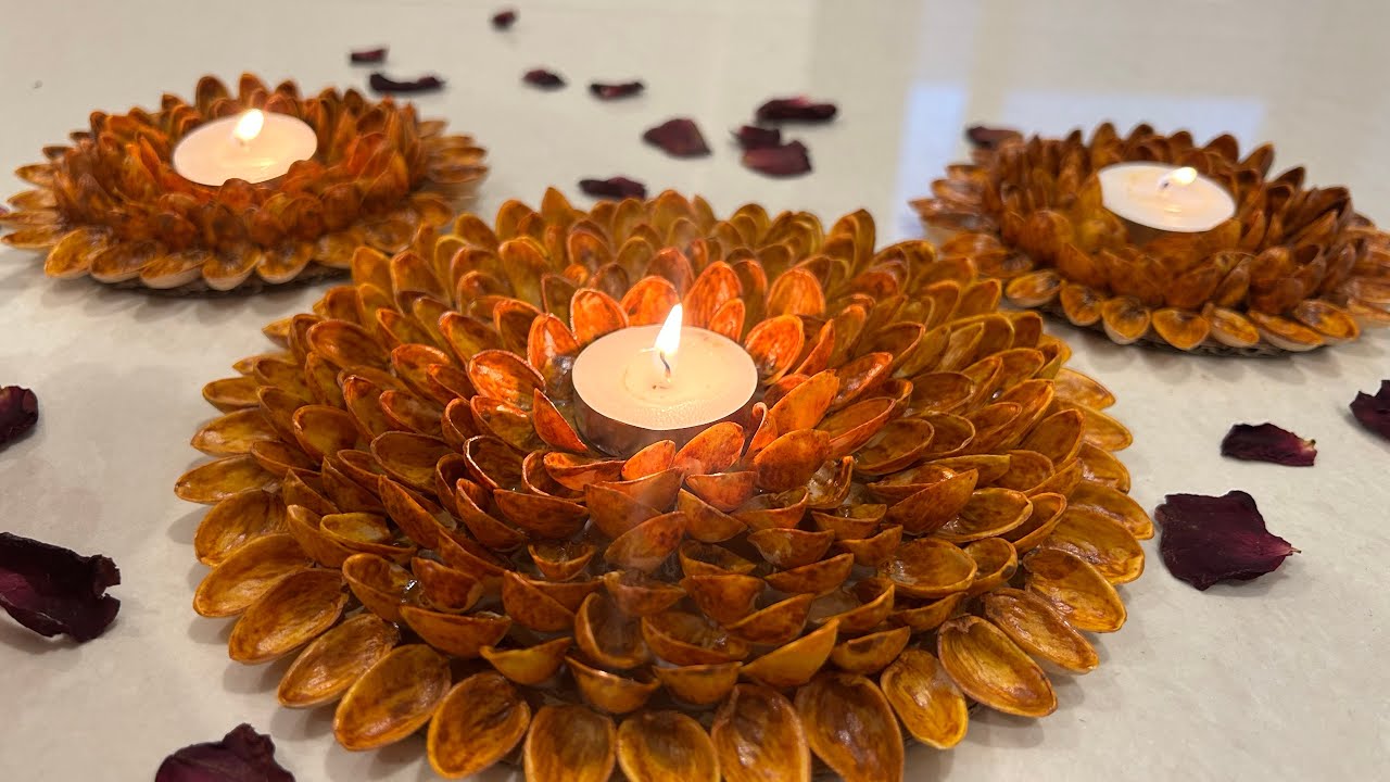 Diwali Decoration Ideas | Diwali DIY Diya Holder making at home using ...