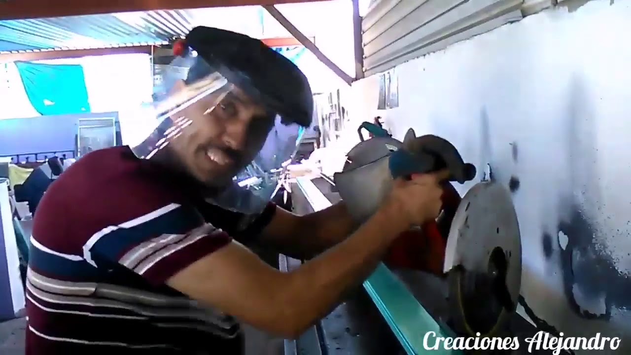 COMO CORTAR UN PERFIL TUBULAR P400 Y ASER UN CONTRA MARCO - YouTube
