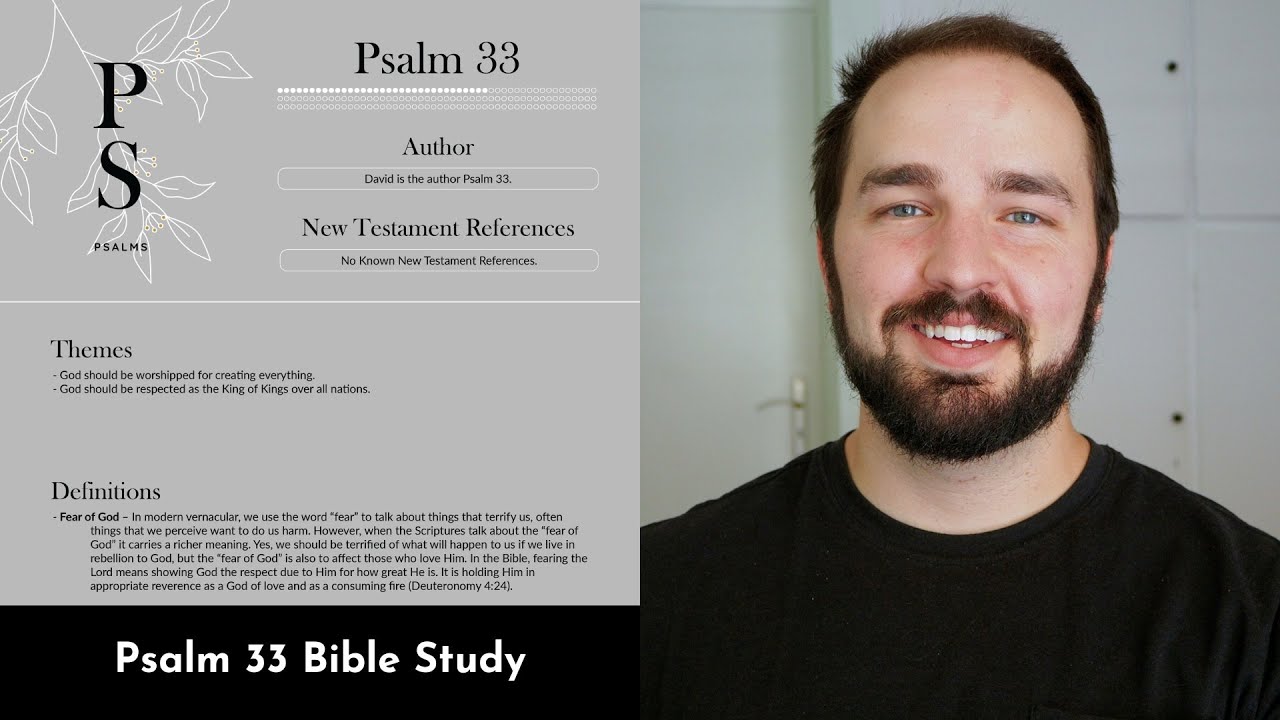 Psalm 33 Summary: 5 Minute Bible Study - YouTube
