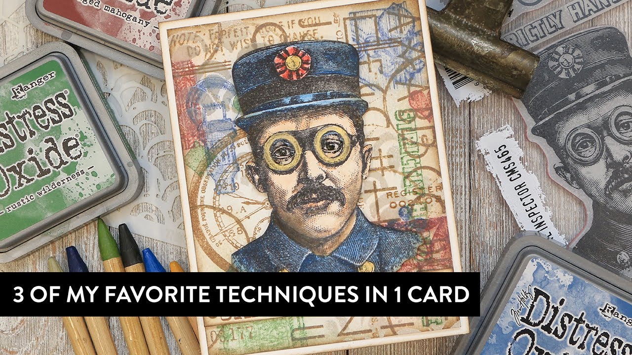 Three Of My Favorite Techniques In One Card - YouTube
