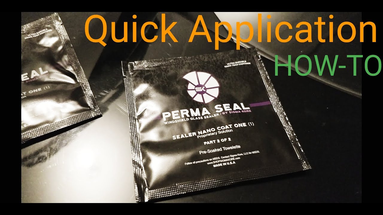 Perma Seal Windshield Sealant Application Review - YouTube
