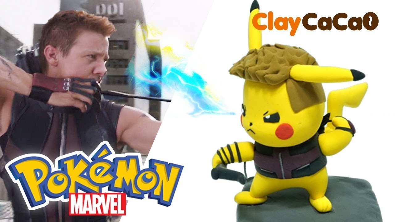 Avengers Endgame Clay HawkEye Pikachu : MARVEL x Pokemon Pikachu - Clay ...