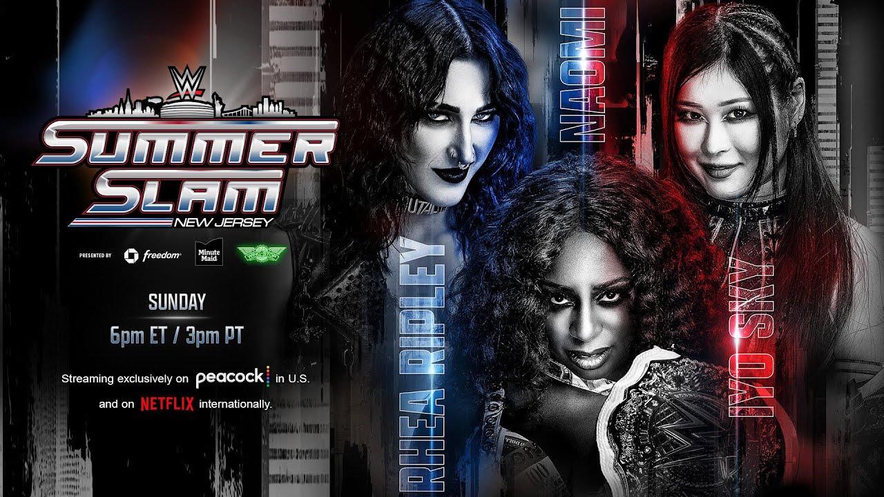 Naomi vs. Rhea Ripley vs. IYO SKY - Women’s World Championship Match at ...